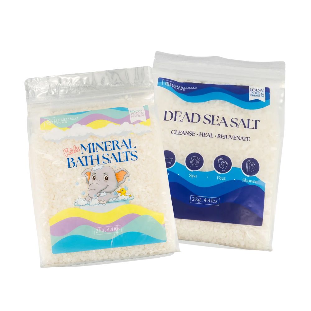 Mineral Bath Salt Combo - Kids Soak + Dead Sea Therapy – Essentially Young