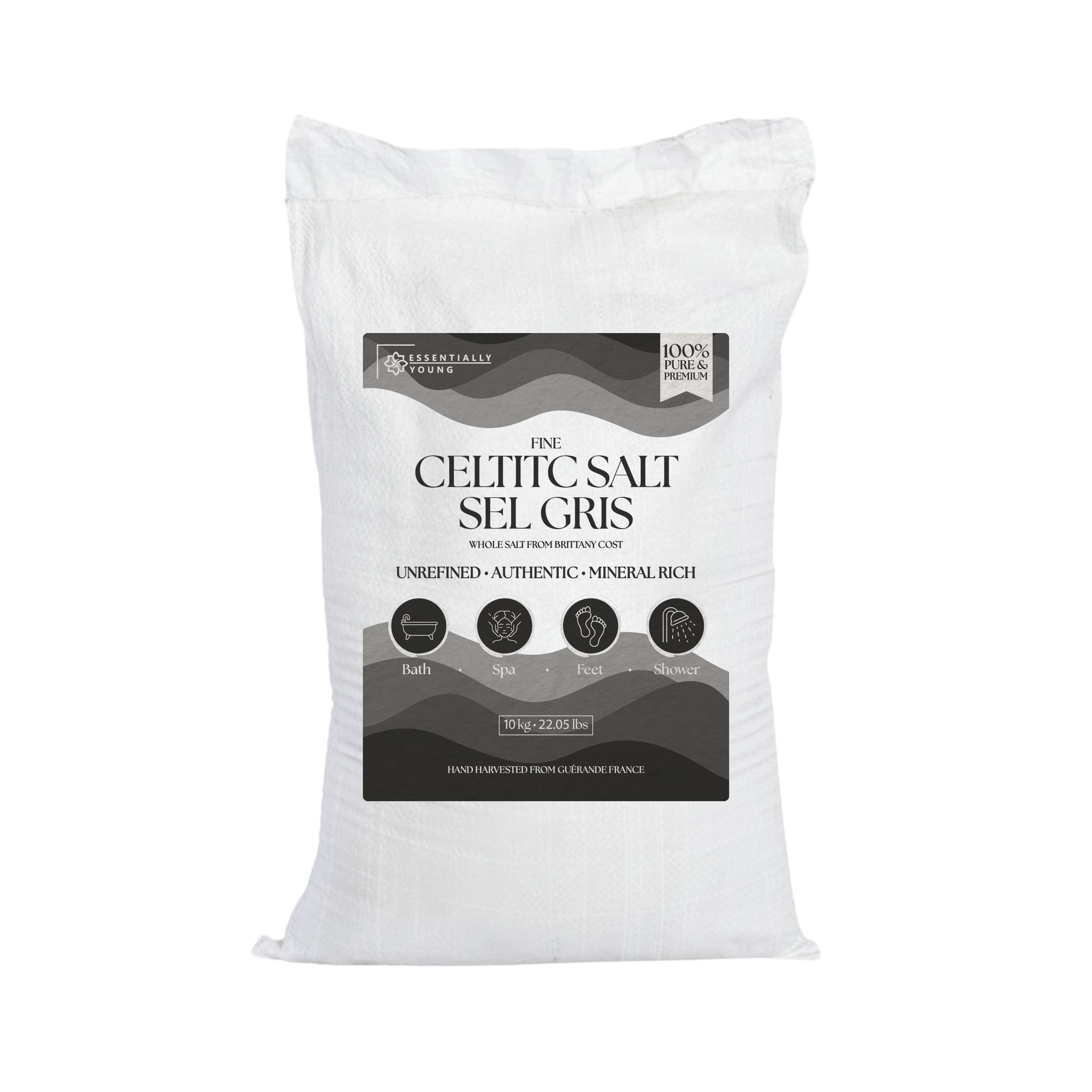 Bulk Celtic Sea Salt Fine - Natural Mineral-Rich Salt – Essentially Young