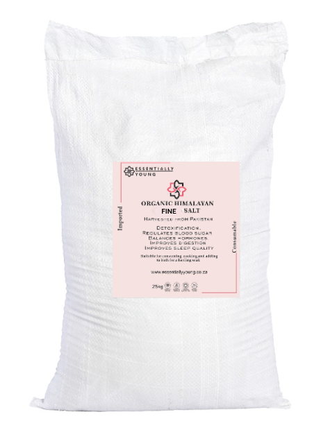 HIMALAYAN FINE PINK SALT 25KG IMPORTED — Essentially Young